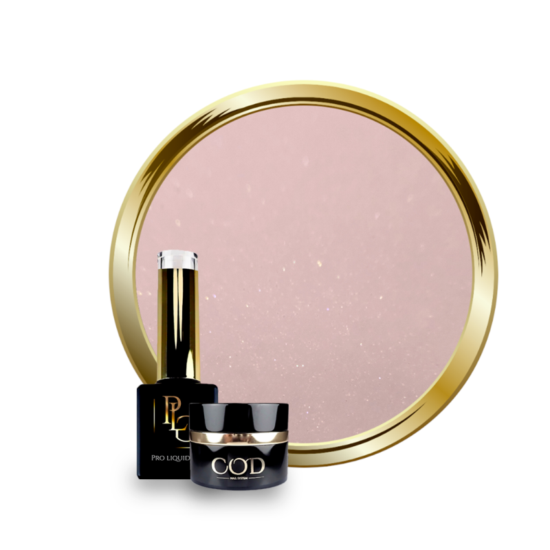 Pro Liquid Gel Glitter Rosy – Gel de Construction Rosé Poudré Pailleté Holographique (Sans TPO ...